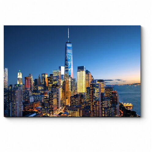 Модульная картина Красивые огни Манхэттена 120x80