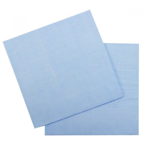 Салфетки бумажные Riota Пастель, голубой, 33 см, 12 шт.
