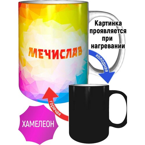 Кружка именная Мечислав - с проявление картинки от тепла