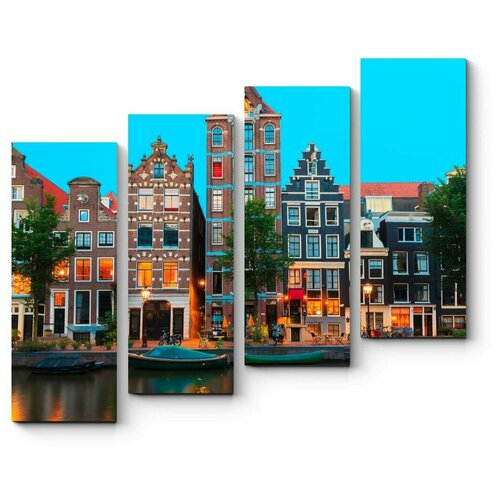 Модульная картина Амстердам каким мы его знаем 120x104