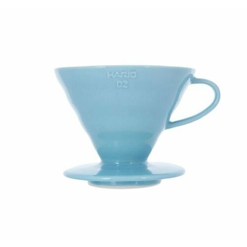 Воронка для кофе Hario VDC-02-BU-UEX керамика, голубой, пуровер для заваривания кофе