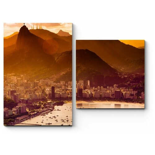 Модульная картина Чудесный Рио-де-Жанейро 140x105