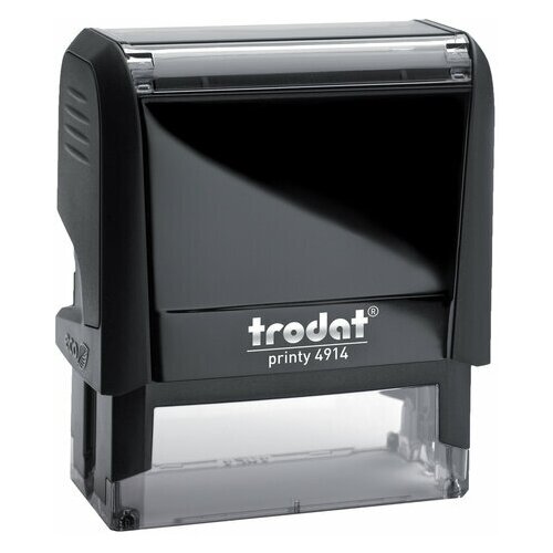 Оснастка для печати Trodat 4914 P4 (64х26мм, синий, подушка в комплекте) черная (52826)