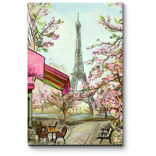 Модульная картина Весенний Париж 70x105