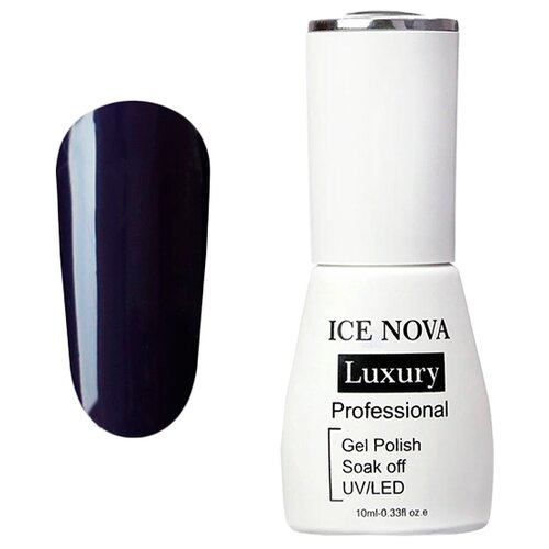 ICE NOVA Гель-лак Luxury Professional, 10 мл, 107 eggplant