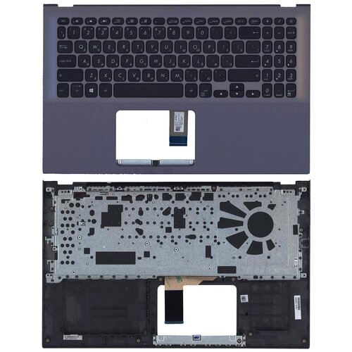 Клавиатура для ноутбука Asus X512 серая топ-панель