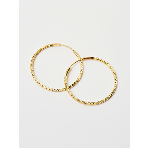 Серьги конго Shine & Beauty, размер/диаметр 40 мм, золотой