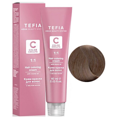 Tefia Color Creats крем-краска для волос Hair Coloring Cream with Monoi Oil, Т 9.31 Тонер Маренго, 60 мл