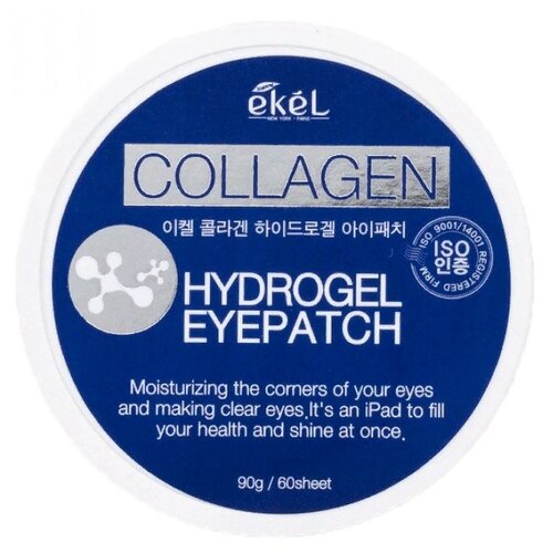 Ekel Гидрогелевые патчи для кожи вокруг глаз Collagen Hydrogel Eyepatch, 60 шт.