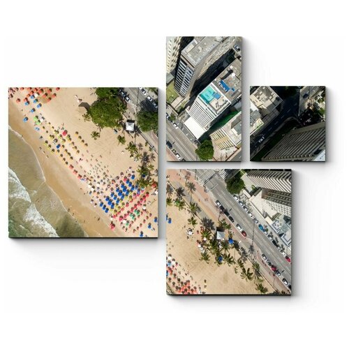 Модульная картина Бразильский пляж132x110