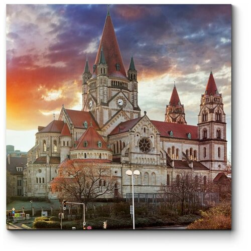 Модульная картина Церковь Святого Франциска, Вена90x90