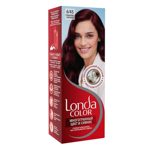 Лонда / Londa Color - Крем-краска для волос тон 6/45 Гранатово-красный 60 мл