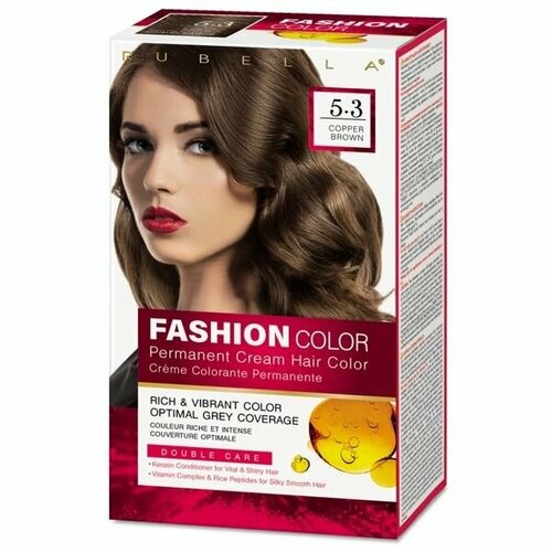 Rubella Fashion Color Краска для волос тон 5.3 Медно-коричневый, 50 мл