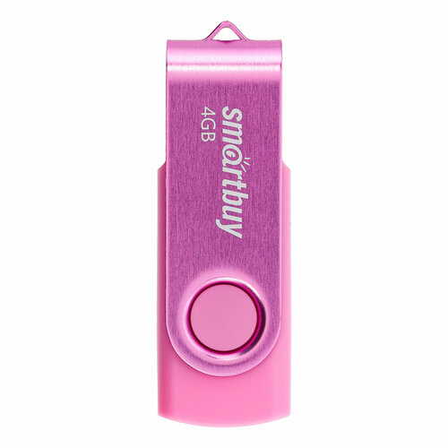 Флеш-накопитель USB 2.0 Smartbuy 4GB Twist (SB004GB2TWP), розовый