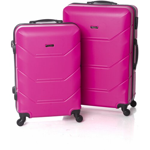 Комплект чемоданов Freedom 3136, размер S/M, фуксия