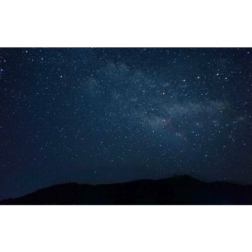 Картина на холсте 60x110 LinxOne "Звездное небо, ночь, пространство, звезды" интерьерная для дома / на стену / на кухню / с подрамником