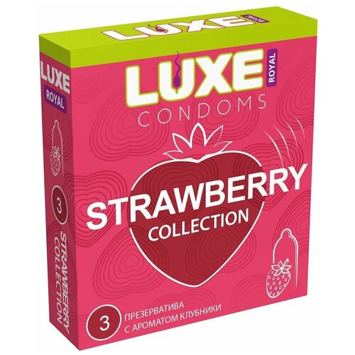 Презервативы с аром клубники LUXE Royal Strawberry