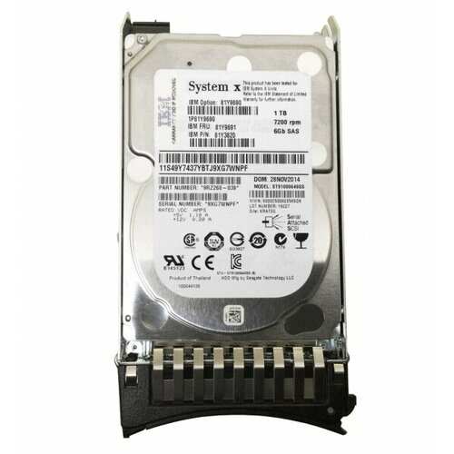 Жесткий диск IBM 49Y7437 1Tb SAS 2,5" HDD