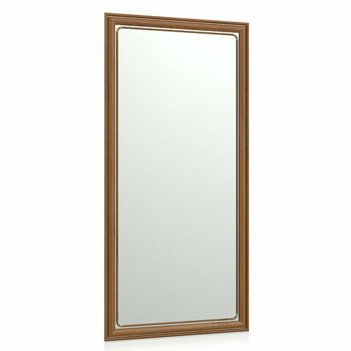 Зеркало 121Б тёмный орех, ШхВ 60х120 см, зеркала для офиса, прихожих и ванных комнат, горизонтальное или вертикальное крепление