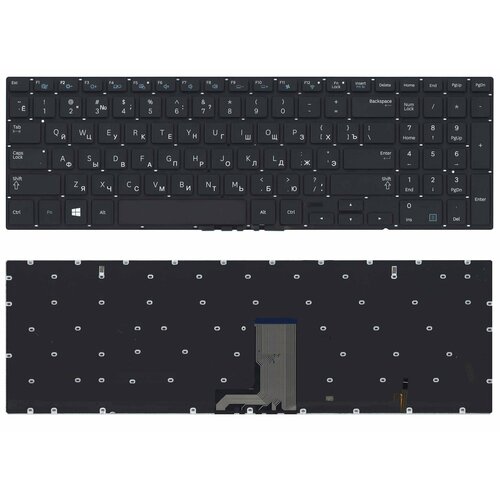 Клавиатура для ноутбука SAMSUNG 670Z5E-X01 черная с подсветкой