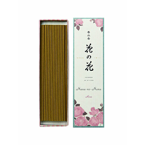 Японские благовония Nippon Kodo Роза (Rose, серия Hana-no-Hana) палочки ароматические, 40 шт.