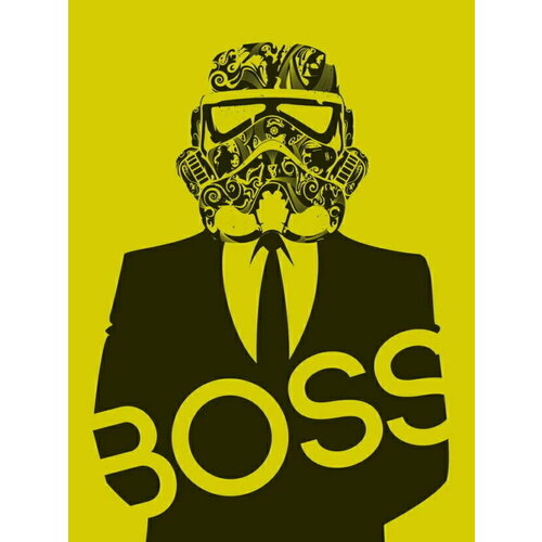 Плакат, постер на бумаге Star Wars: Boss/Звёздные войны: Босс/искусство/арт/абстракция/творчество. Размер 21 х 30 см