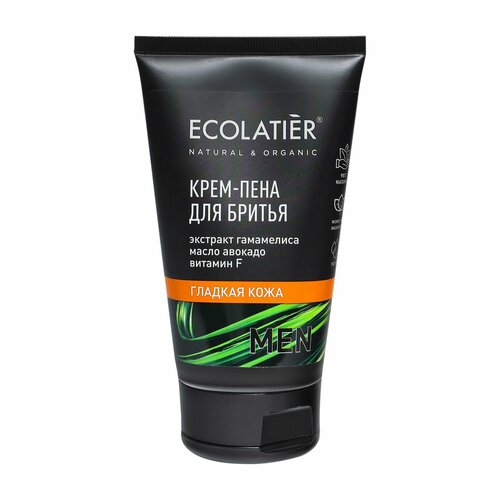 Ecolatier Men Гладкая кожа Крем-пена для бритья