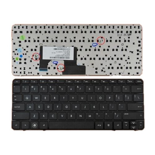 Клавиатура для ноутбука HP mini 210-2000 черная, без рамки