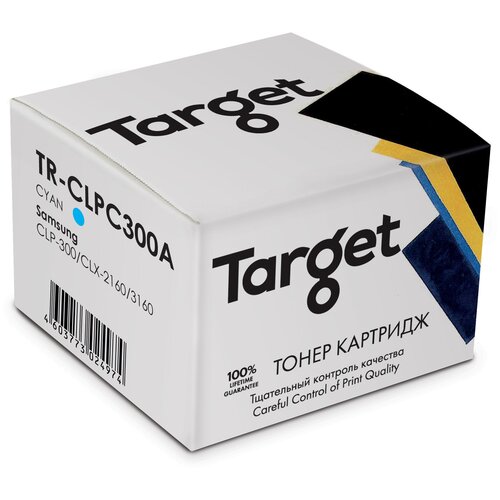 Тонер-картридж Target CLPC300A, голубой, для лазерного принтера, совместимый