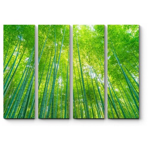 Модульная картина Бамбуковый лес 90x68
