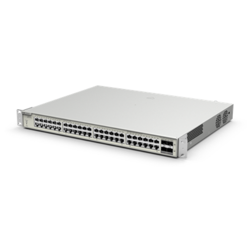 Коммутатор Ruijie Reyee 48-Port 10G L2 Managed POE Switch, 48 Gigabit RJ45 POE/POE+ Ports,4 *10G SFP+ Slots, 370W PoE Power budget