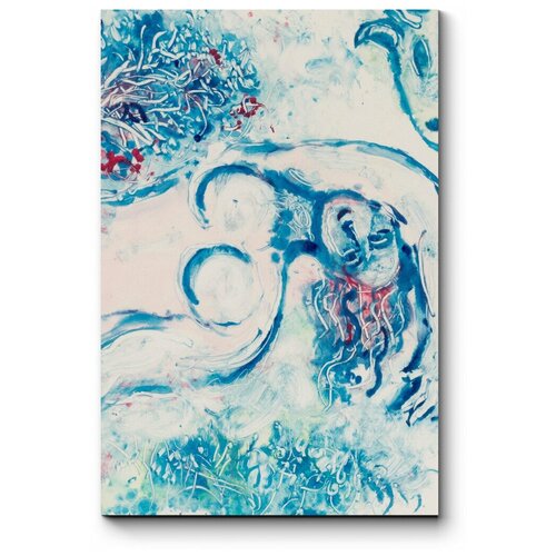Модульная картина Nu rose reposant, Марк Шагал 80x120