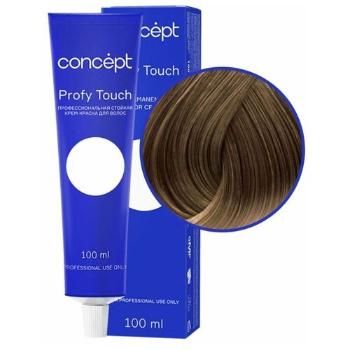 Concept Profy Touch 6.1 Профессиональный крем-краситель для волос, пепельно-русый, 100 мл