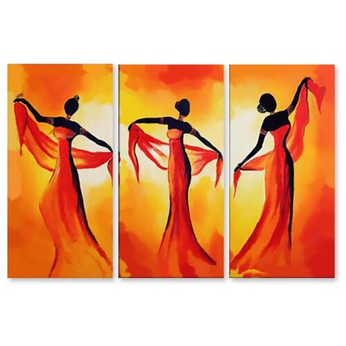 Модульная картина на холсте "Прекрасный танец" 120x81 см