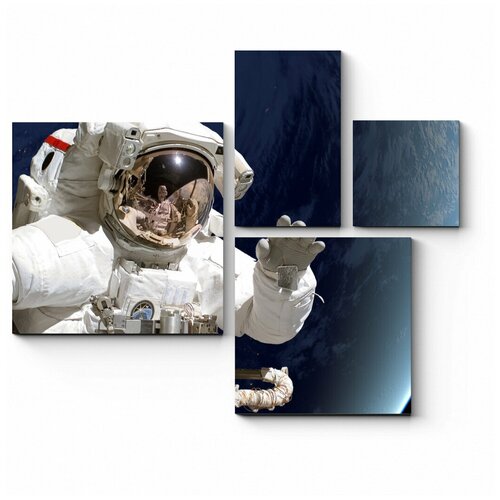 Модульная картина Привет из открытого космоса 122x102