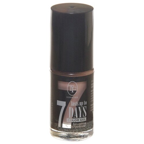 TF Cosmetics лак для ногтей 7 days Color Gel, 8 мл, №207 миндальное искушение