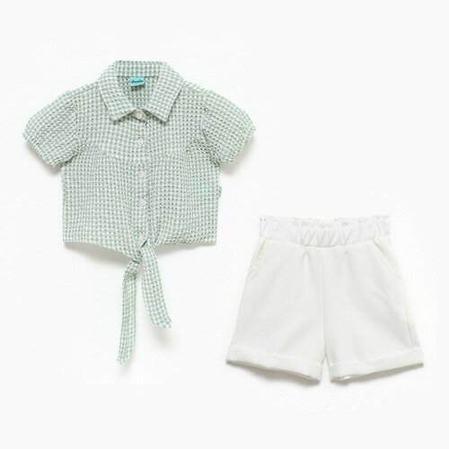 Комплект одежды Bebus, размер 16, зеленый, белый
