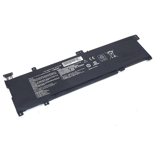 Аккумулятор для ноутбука Asus K501 (B31N1429-3S1P) 11.4V 48Wh OEM черная
