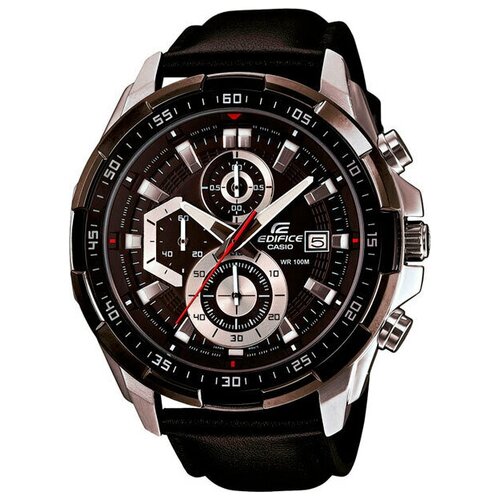 Наручные часы CASIO Edifice, черный, серебряный