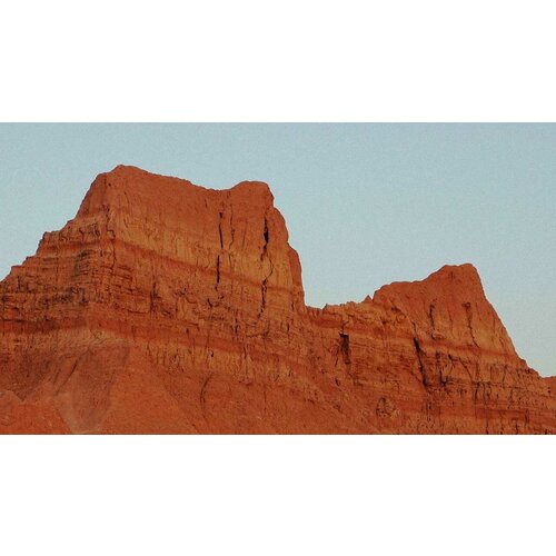 Картина на холсте 60x110 LinxOne "Каньон, скалы, горы, склон, небо" интерьерная для дома / на стену / на кухню / с подрамником