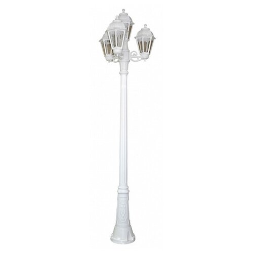 Fumagalli Уличный светильник Gigi Bisso/Saba K22.156.S31.WXF1R, E27, 24 Вт, цвет арматуры: белый, цвет плафона бесцветный