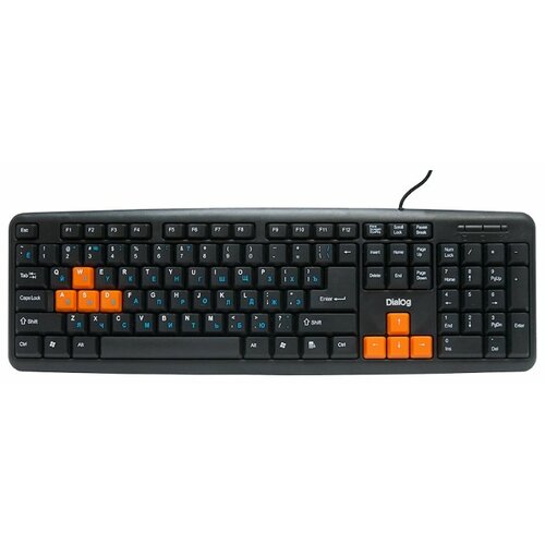 Клавиатура Dialog KS-020U Black-Orange USB черный