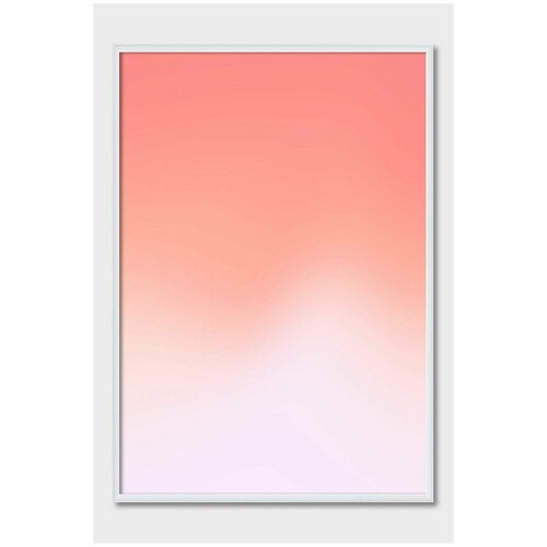 Постер для интерьера Postermarkt, 30х40 см в белой рамке, Розовый #14