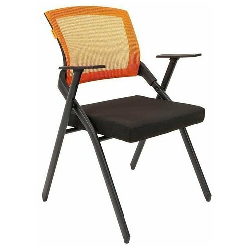 Офисное кресло / конференц-кресло CHAIRMAN NEXX, ткань/сетка, черный/оранжевый