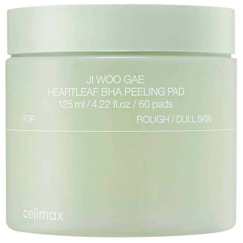 Очищающие диски для лица Ji Woo Gae Heartleaf BHA Peeling Pad 125 мл 60 прокладок