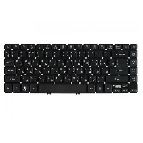 Клавиатура для ноутбука Acer V5-431, V5-471, M3-481, с подсветкой, P/N: NSK-R24SW 0R, NSK-R25SW 0R, NSK-R2HBW 0R