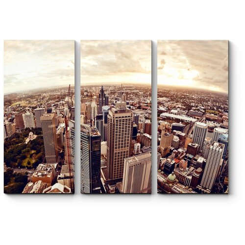 Модульная картина Над небоскребами Сиднея 80x57