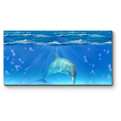Модульная картина Сладкий сон дельфина50x25