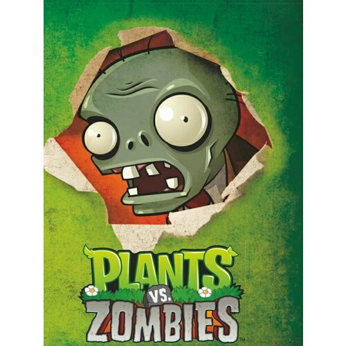 Плакат, постер на холсте Plants vs. Zombies/Зомби против растений/игровые/игра/компьютерные герои персонажи. Размер 21 х 30 см