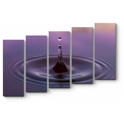 Модульная картина Капля воды 90x63